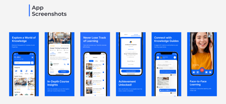 E-Learning App UI Kit [ 50+ Screens ] Figma » Insight Lancer