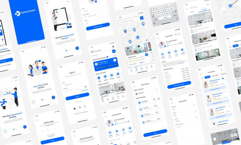 Doctor Appointment App Ui Kit [ 55+ Screens ] Figma » Insight Lancer