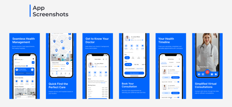 Doctor Appointment App Ui Kit [ 55+ Screens ] Figma » Insight Lancer