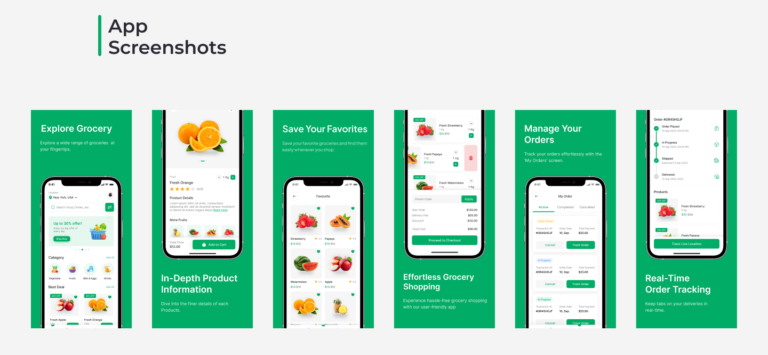 Grocery Delivery App UI Kit [ 55+ Screens ] Figma » Insight Lancer