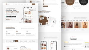 Clothing Store App Landing Page UI Design [ Figma ] » Insight Lancer