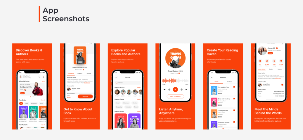 Ebook App UI Kit [ 55+ Screens ] Figma » Insight Lancer