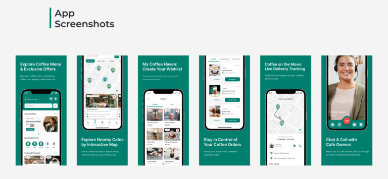 Coffee Shop Mobile App UI Kit [ 70+ Screens ] Figma » Insight Lancer