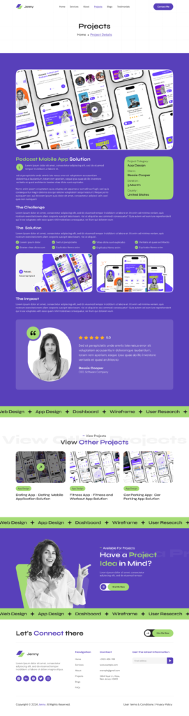 Personal Portfolio Website Figma UI UX Design [10+ Pages] » Insight Lancer