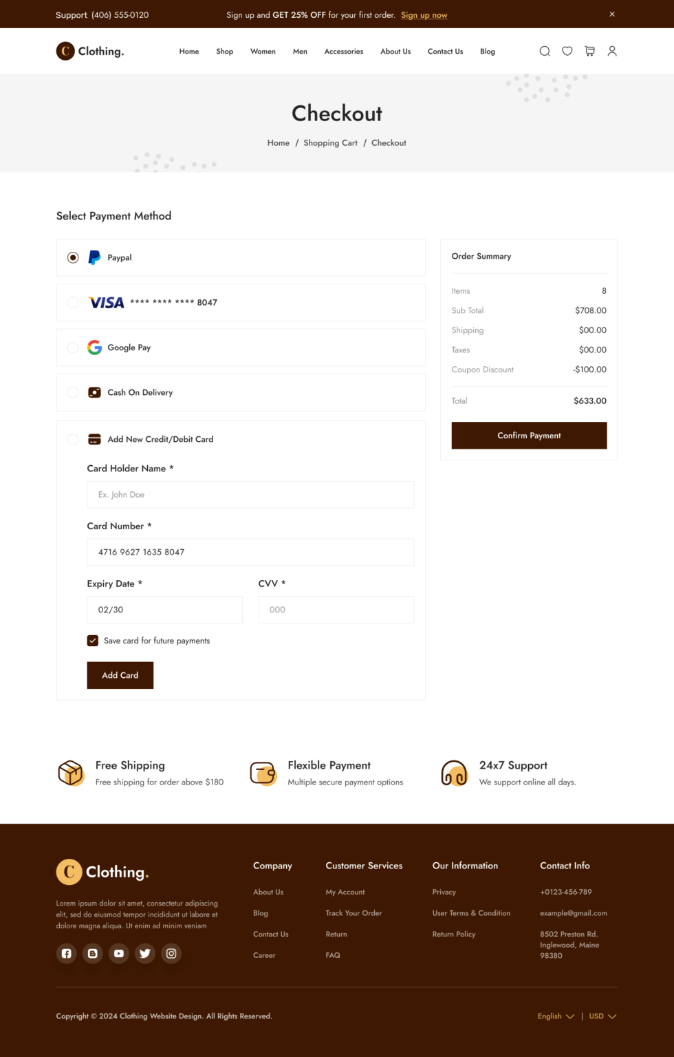 Fashion Ecommerce Website UI UX Figma Design [30+ Pages]