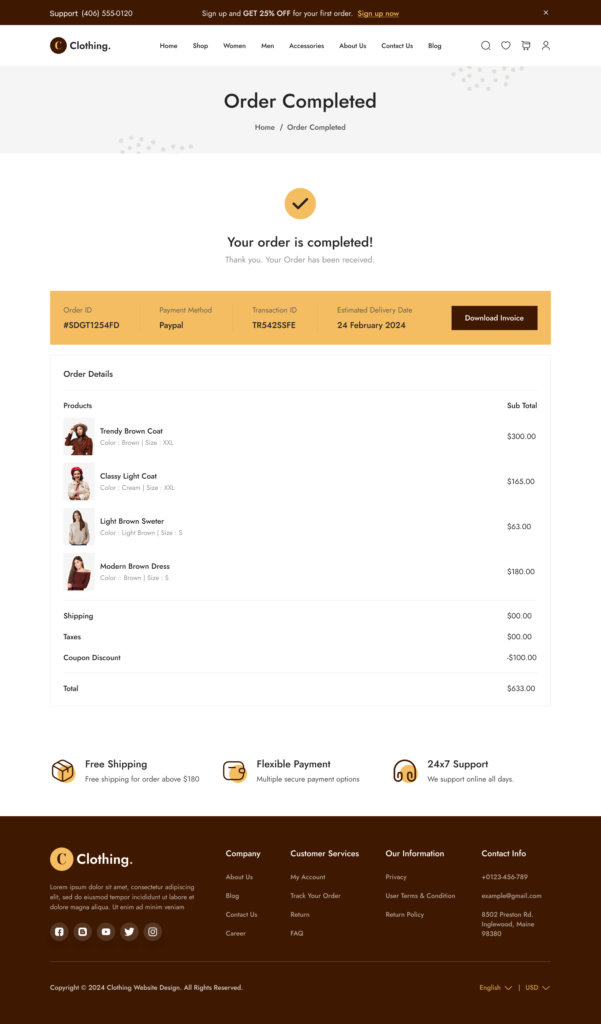 Fashion Ecommerce Website UI UX Figma Design [30+ Pages]