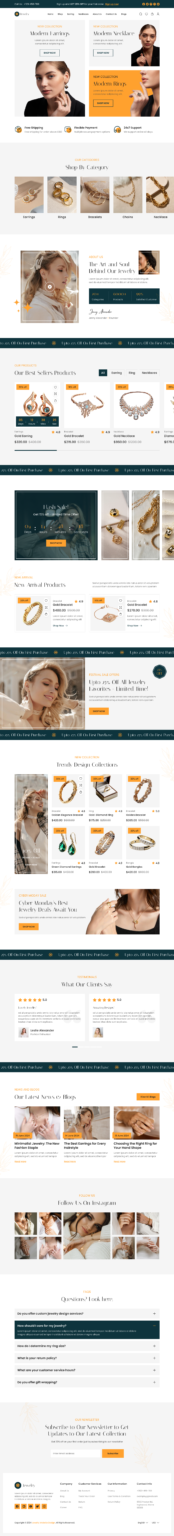 Jewellery Ecommerce Website Figma UI UX Template Design [31+ Pages ...