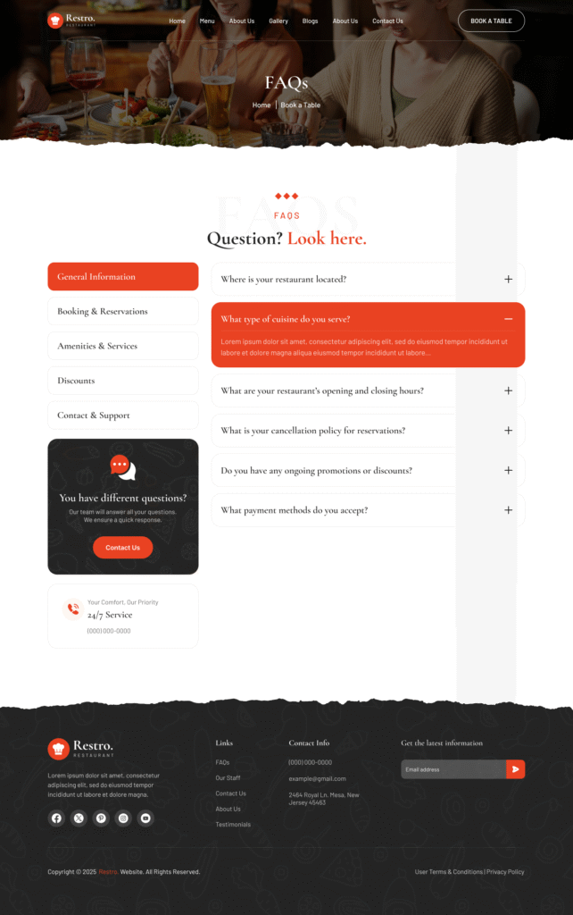 Restaurant Website Figma Ui Ux Design [13+ Pages] » Insight Lancer