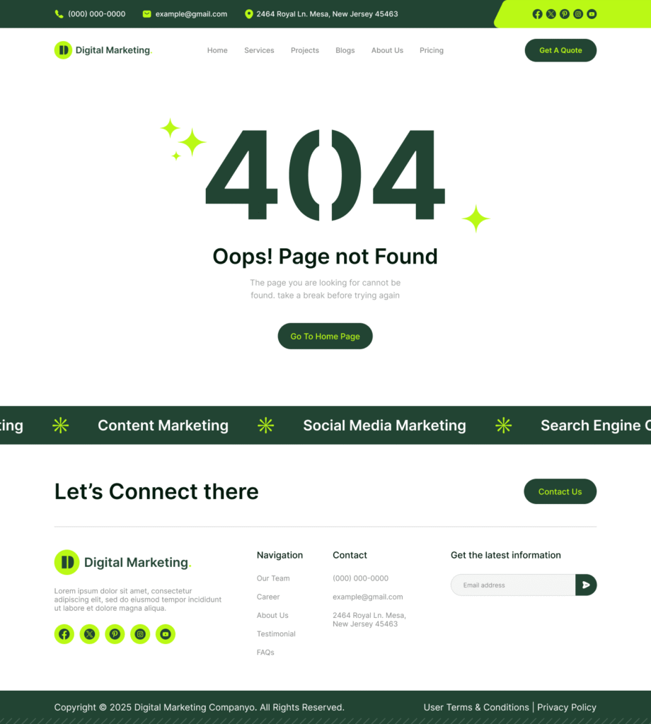 Digital Marketing Agency Website Figma Ui Ux Design [16+ Pages ...