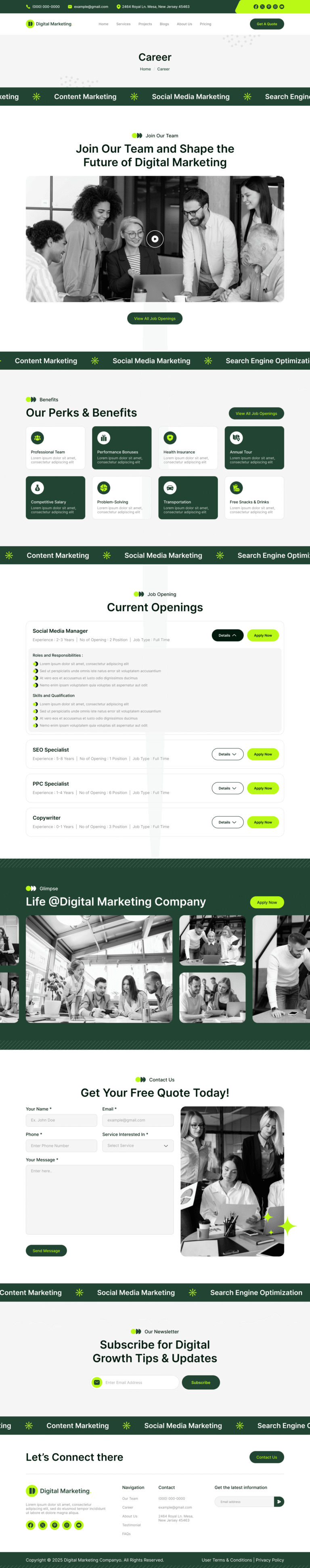 Digital Marketing Agency Website Figma Ui Ux Design [16+ Pages] » Insight Lancer